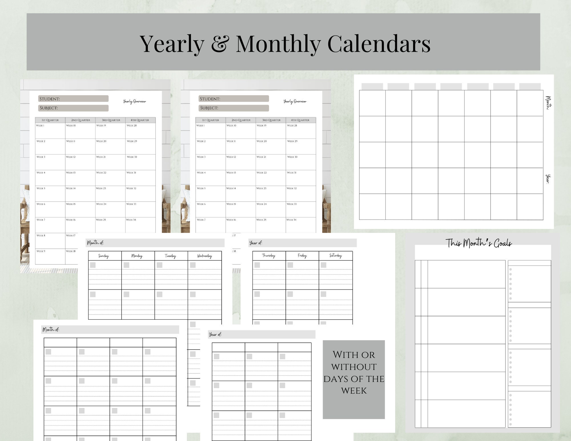 Create Your Own Planner! All the Pages to Create Your Own Planner - Etsy