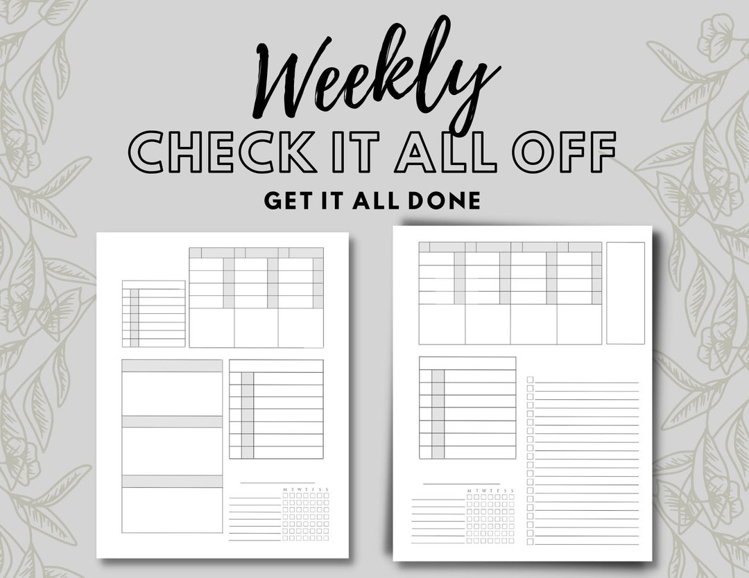 Weekly Get It All Done & Check It All off // Flylady Cleaning System ...
