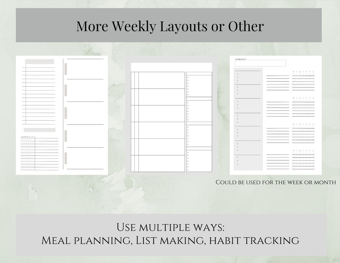 Create Your Own Planner All the Pages to Create Your Own Planner - Etsy