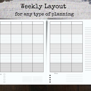 Undated Teacher Student Weekly Planner Printable - Homeschool Planner ...