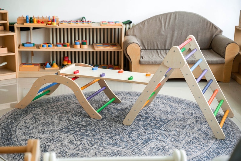 Piklers Triangle Set, Montessori Gym Set, Toddler Gym Set, Baby Indoor ...