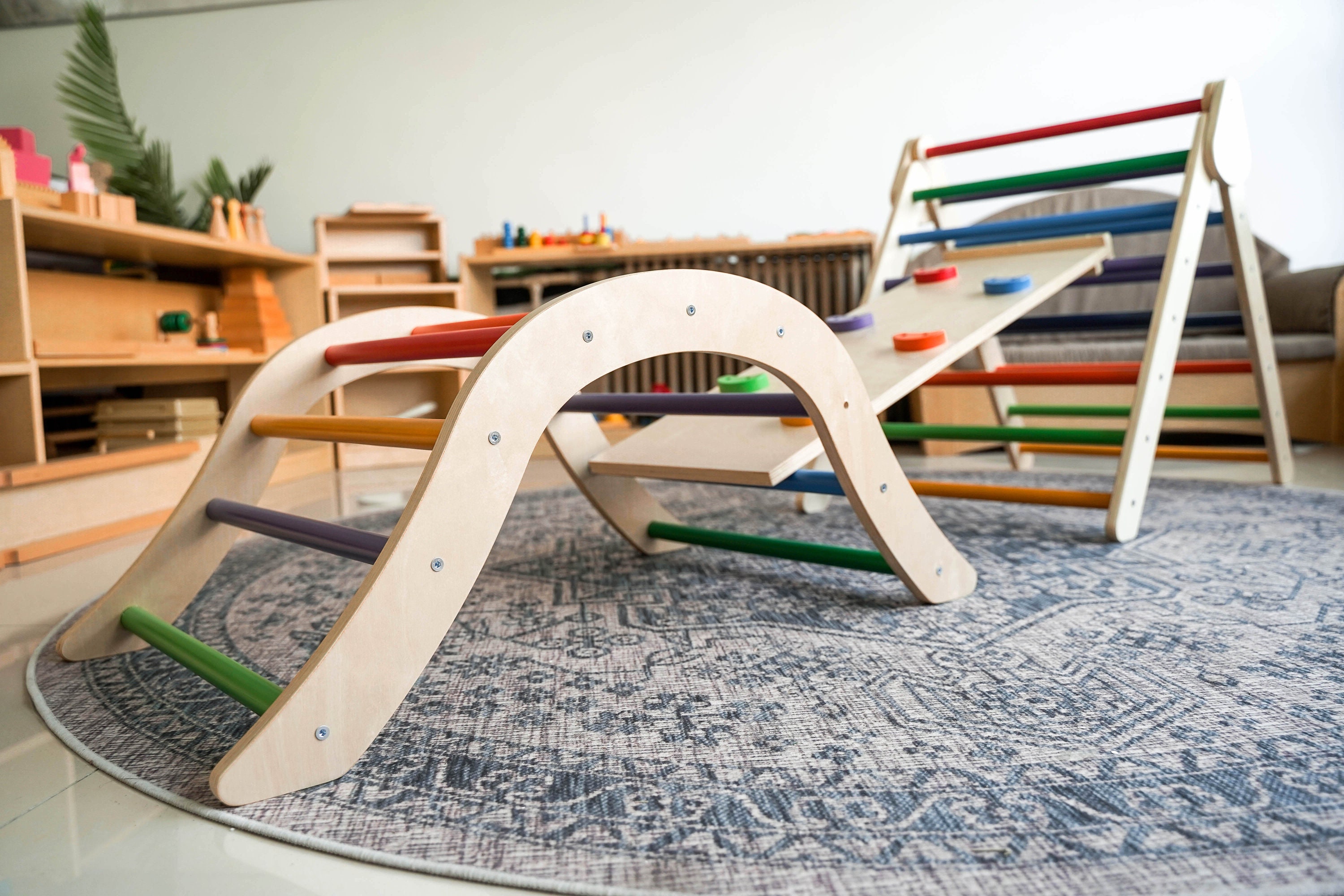 Piklers Triangle Set, Montessori Gym Set, Toddler Gym Set, Baby Indoor ...