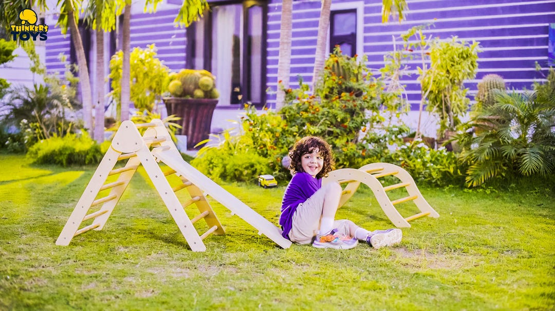 Handcrafted Wooden Pikler, Arch and Ramp: Baby Toys for Toddlers - Etsy