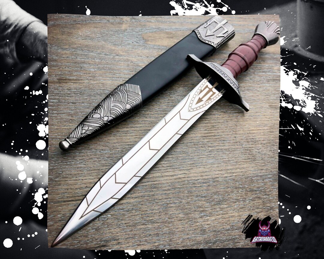 Sword Dark Assassin Medieval Trinity Trident Fixed Blade - Etsy