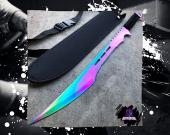 Rainbow Katana - Etsy
