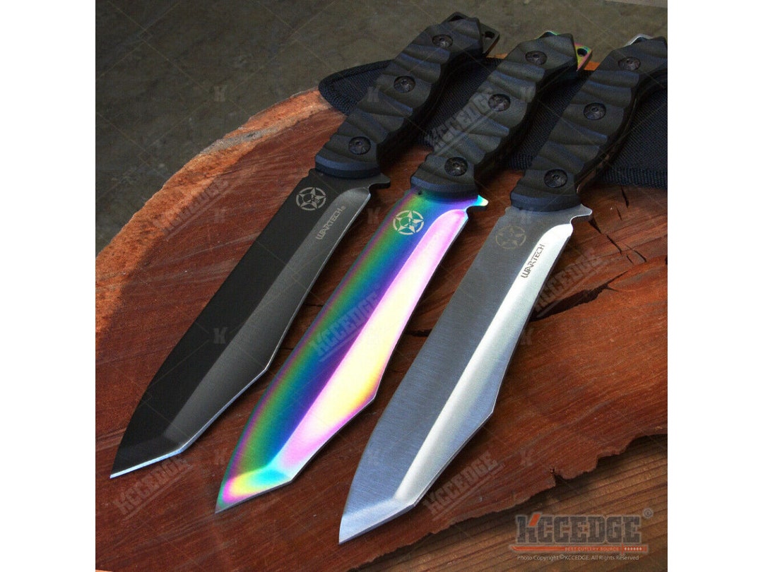 11 Full Tang Tactical Knife Fixed Blade Hunting Knife W/ - Etsy
