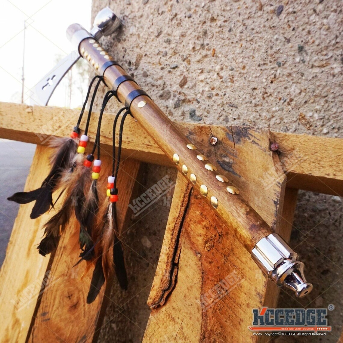 19 Native American Peace Pipe Tomahawk Hatchet Replica Etsy