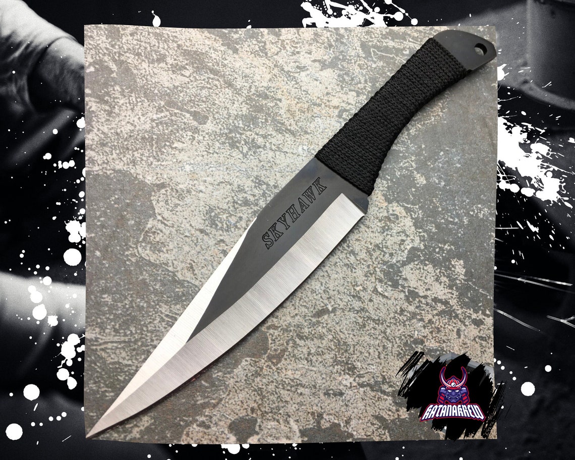 3 PC 9 Ninja Tactical Kunai FIXED BLADE Hunting Throwing - Etsy