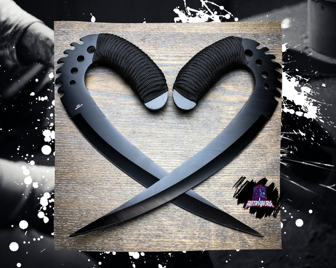 2 PC Chronicles of Riddick Dagger Saber Claws Fixed Blade Knife W ...