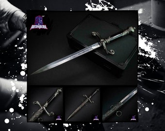 Black Fantasy Dagger - Etsy