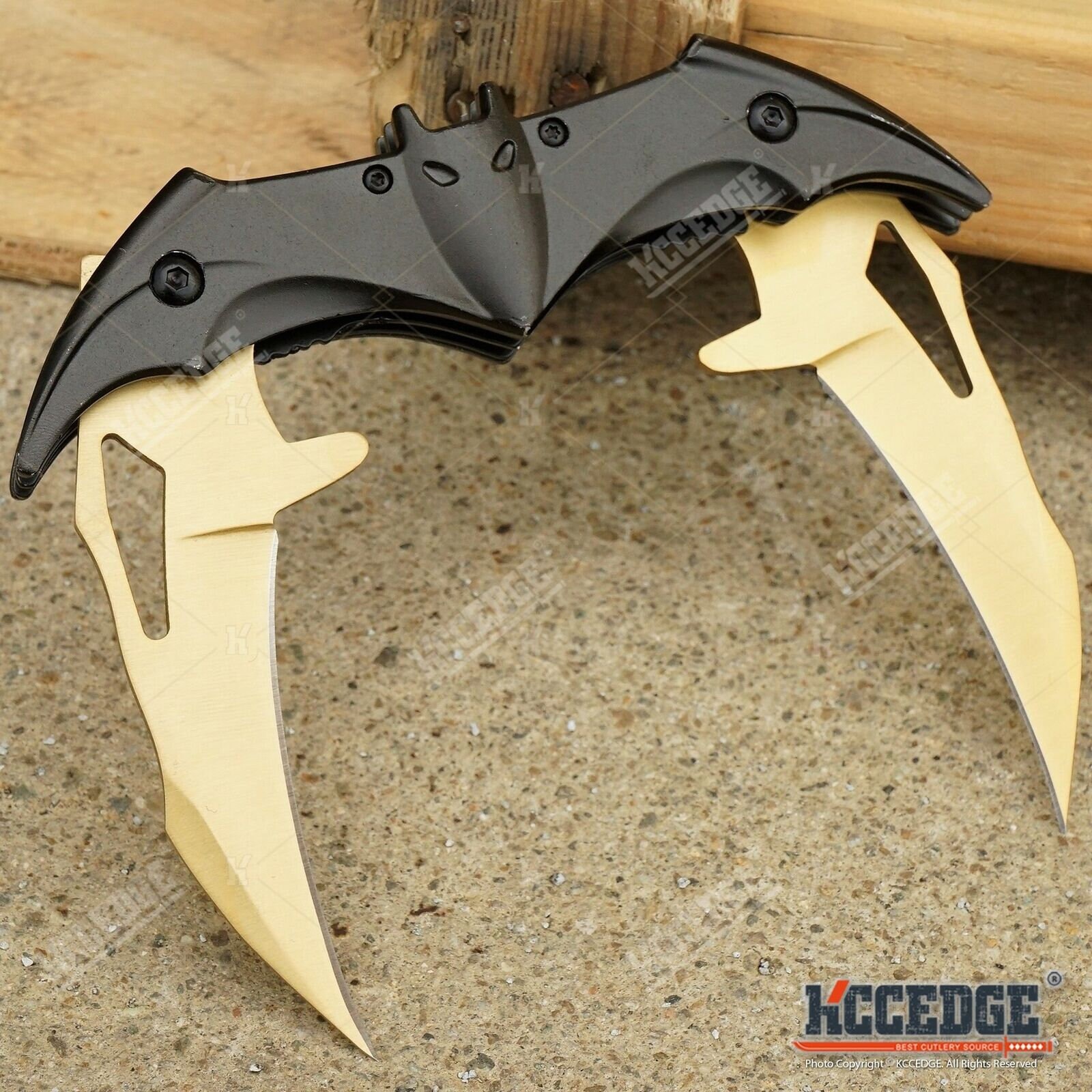 11.5 Batman Dual Blade Hunting Knife Dark Knight Bat - Etsy