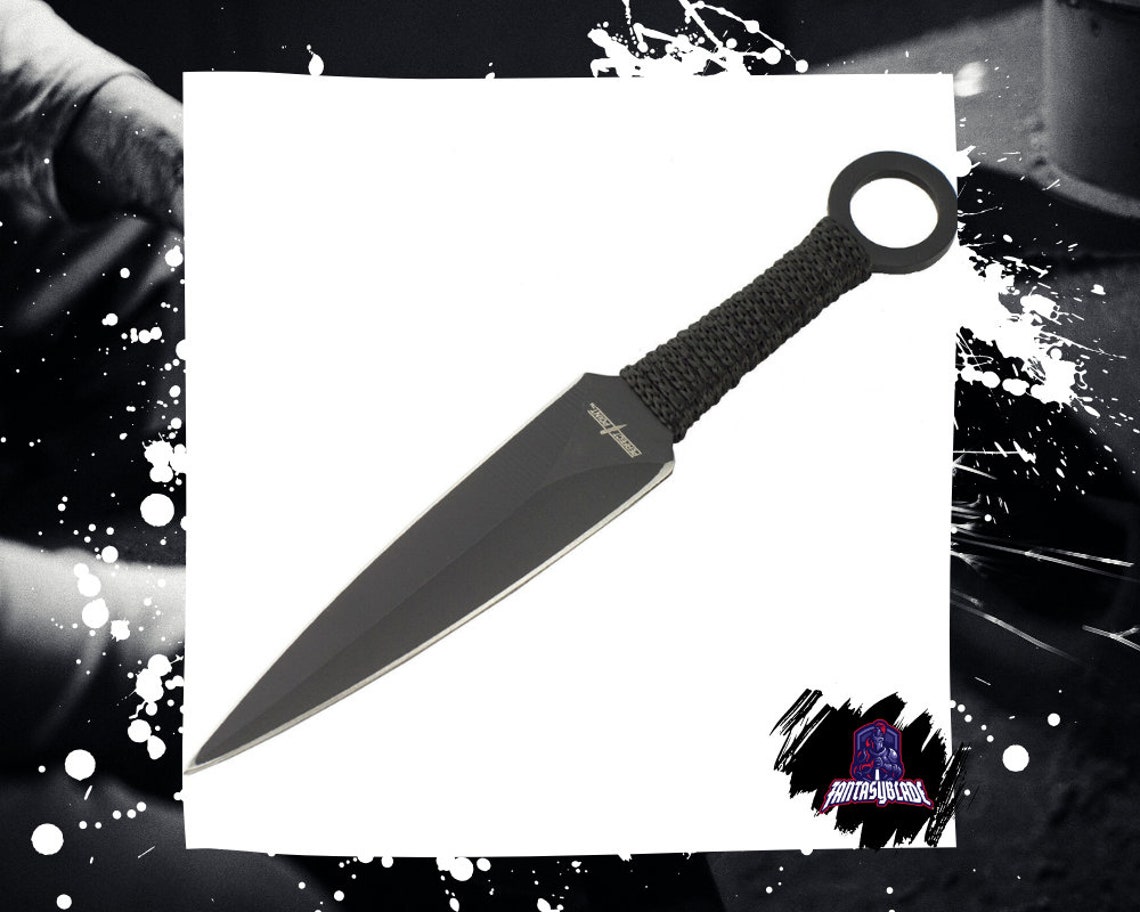 6 Pc Metal Throwing Knife Set W/ Sheath Kunai Ninja Knives - Etsy
