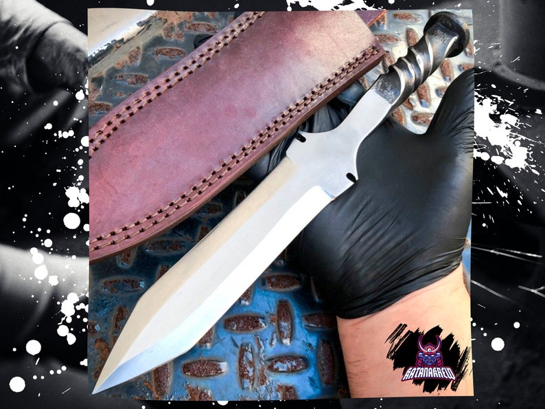 Custom Hand Forged Railroad Spike Carbon Steel Hunting Knife - Etsy