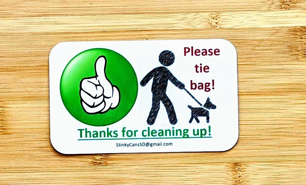 5x3in Dog Poop Trash Can Stickers/labels Pet Friendly - Etsy Canada