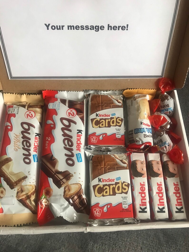 Kinder Bueno Chocolate Box| Letterbox Gift| Personalised Gift| Treat ...