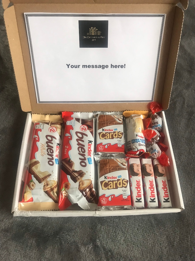 Kinder Bueno Chocolate Box Letterbox Gift Personalised Gift - Etsy