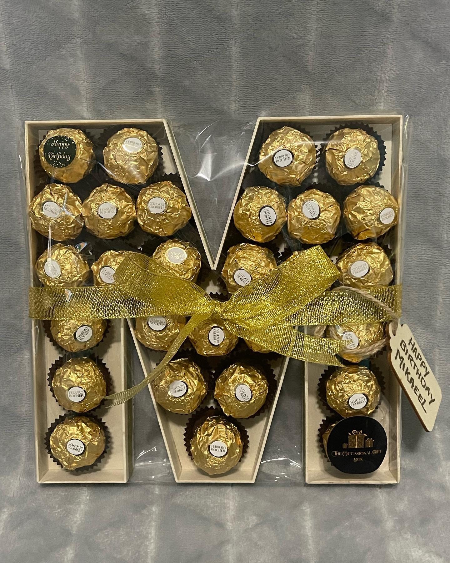 Chocolate Filled Letters | Chocolate Filled Initials | Chocolate Filled ...