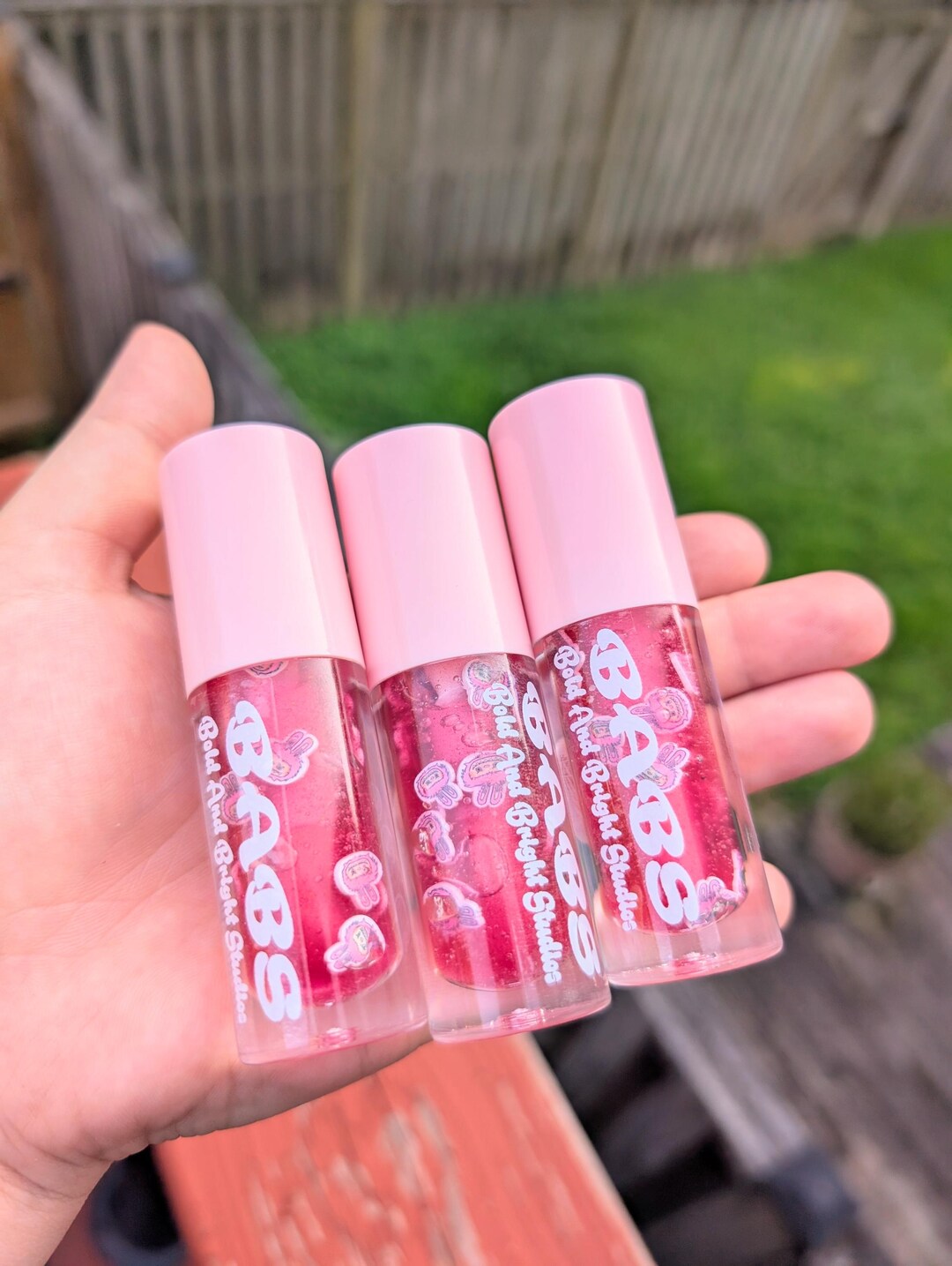 Labubu Inspired Raspberry Lip Gloss - Vegan Shimmer - Etsy