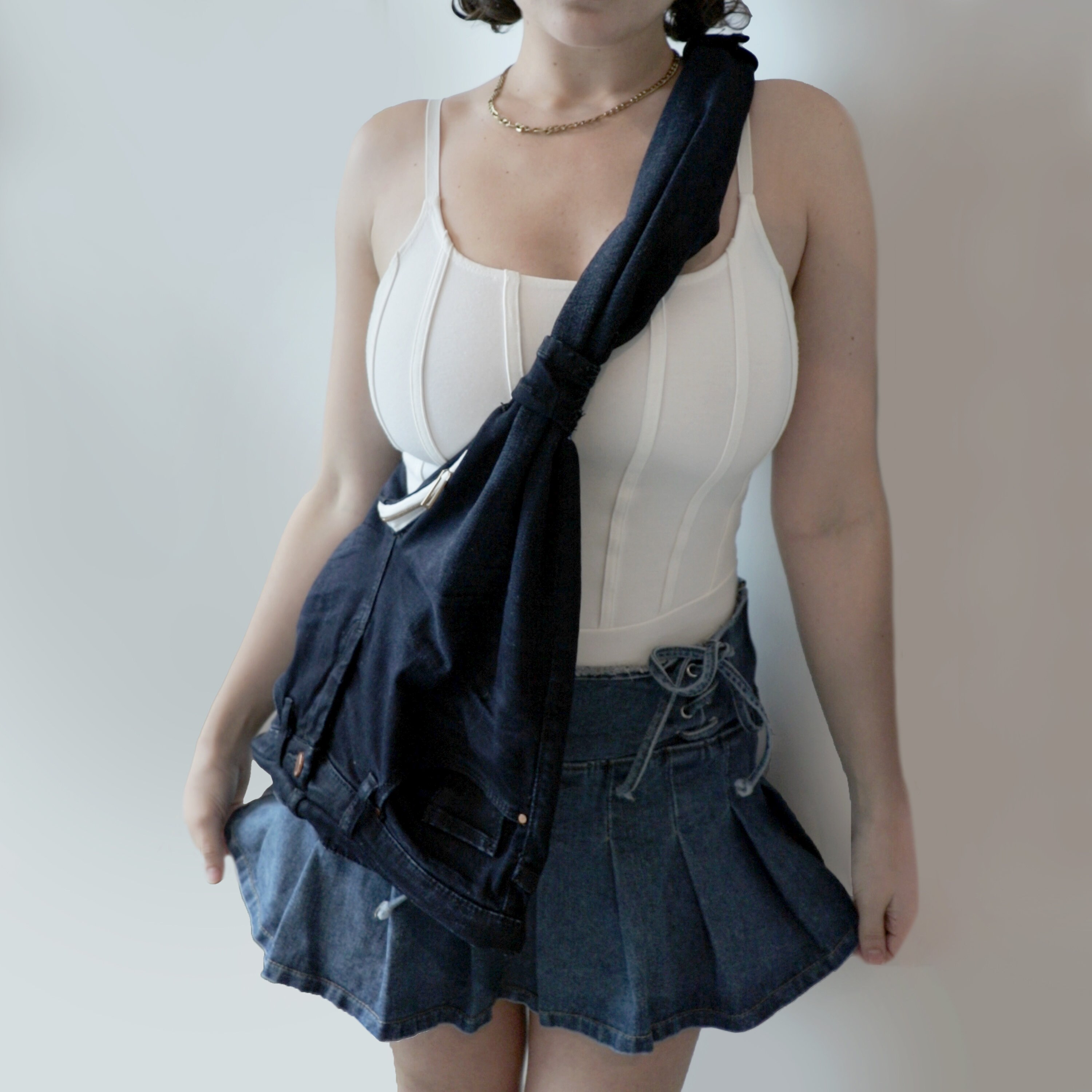 Handmade Denim Jean Tote Crossbody Bag - Etsy