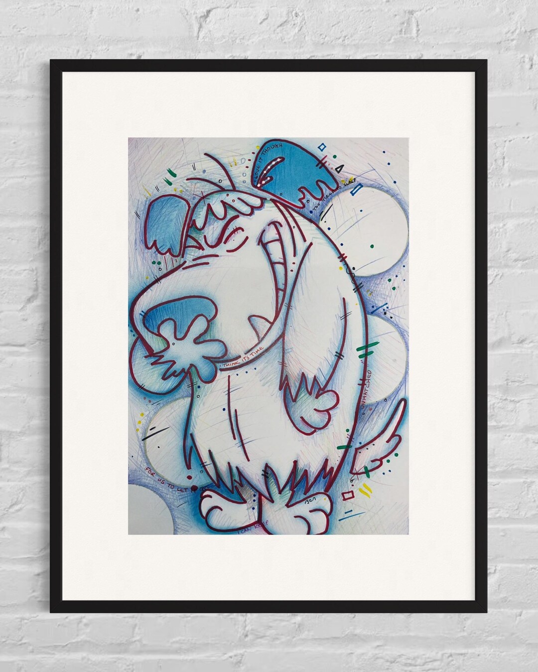 Original Muttley Art its the New Style, by Ben Alexander. 21cm X 29.7cm ...