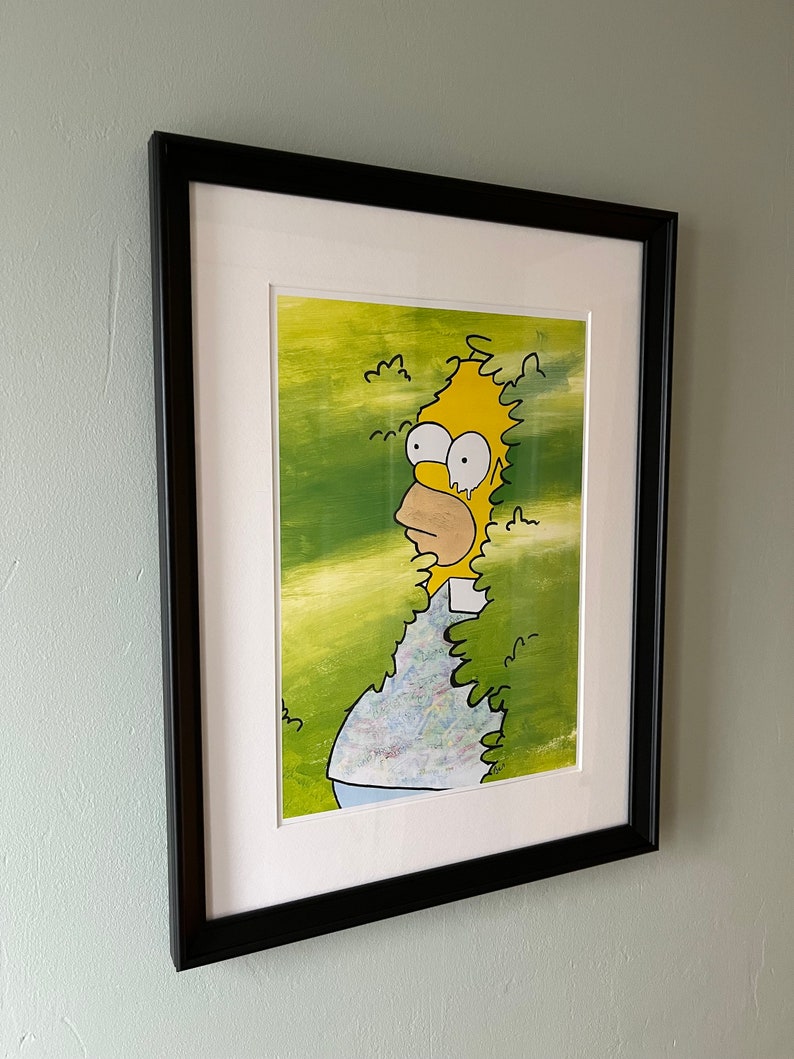 Homer Simpson Inspired Art Print. Cartoon Art. Modern Print for the ...