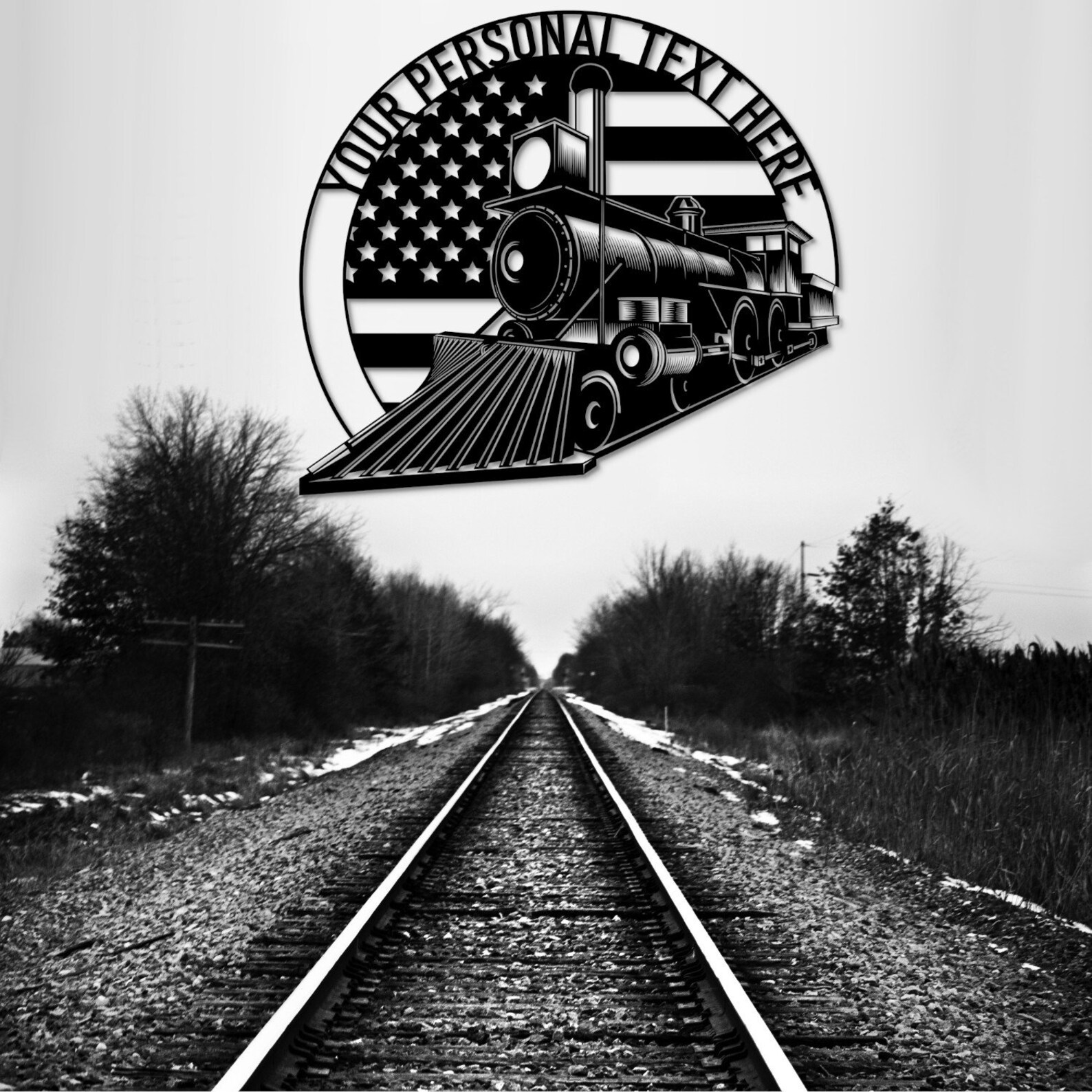 Personalized US Steam Train Metal Sign Gift. Locomotive Metal - Etsy