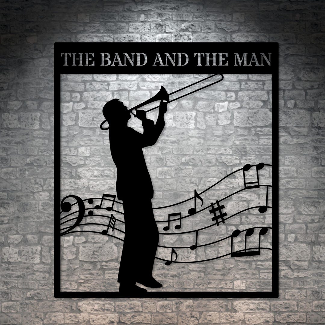 Personalized Trombonist Name Metal Sign. Custom Trombone Player Wall ...