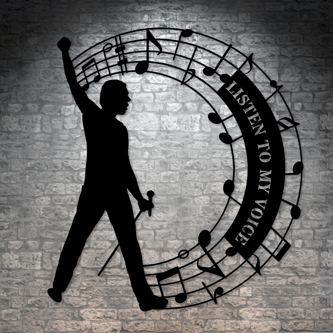 Personalized Male Vocalist Metal Sign Gift. Custom Singer Wall Decor ...