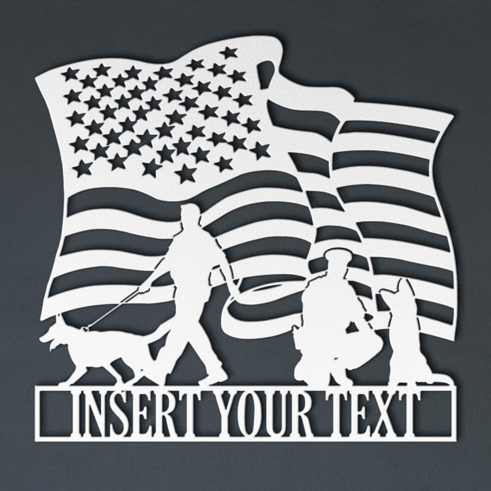 Personalized Police Officer & K9 Dog Name Metal Sign. Custom Cop Wall ...