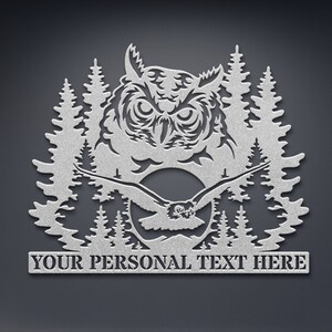 Personalized Owl Name Metal Sign Gift Custom Nature - Etsy