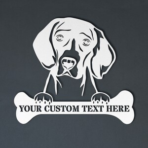 Personalized Beagle Name Metal Sign. Customizable Dog Owner Wall Decor ...