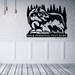 Personalized Howling Wolf Name Metal Sign Gift. Custom Wolf Family Wall ...