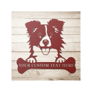 Personalized Border Collie Name Metal Sign Gift Custom Dog - Etsy