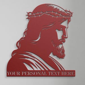 Personalized Jesus Christ Metal Sign Gift. Custom Religious Christian ...