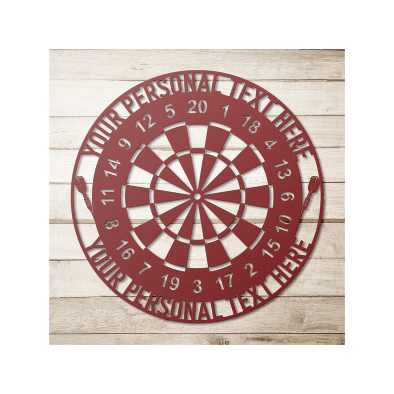 Personalized Dart Board Name Metal Sign Darts Lover Home - Etsy