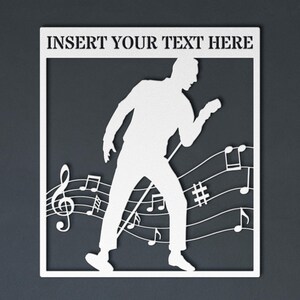 Personalized Male Singer Metal Sign. Custom Entertainer Wall Decor Gift ...