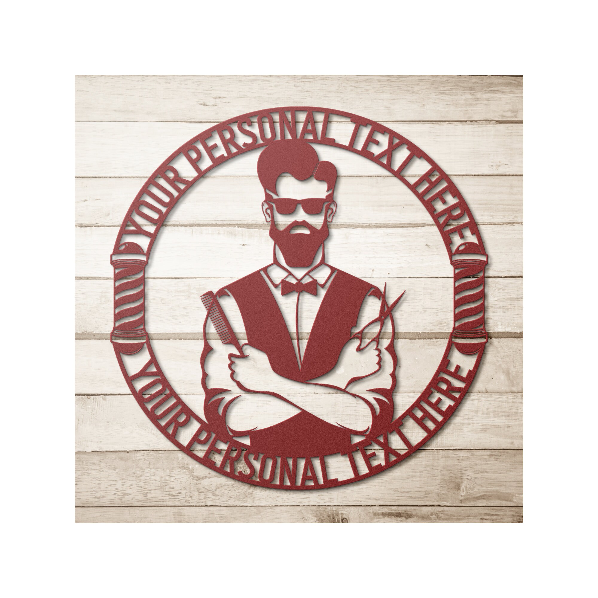 Personalized Barber Man Metal Sign. Custom Male Barber - Etsy