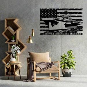 Personalized US Battleship Name Metal Sign Gift. Customizable Aircraft ...