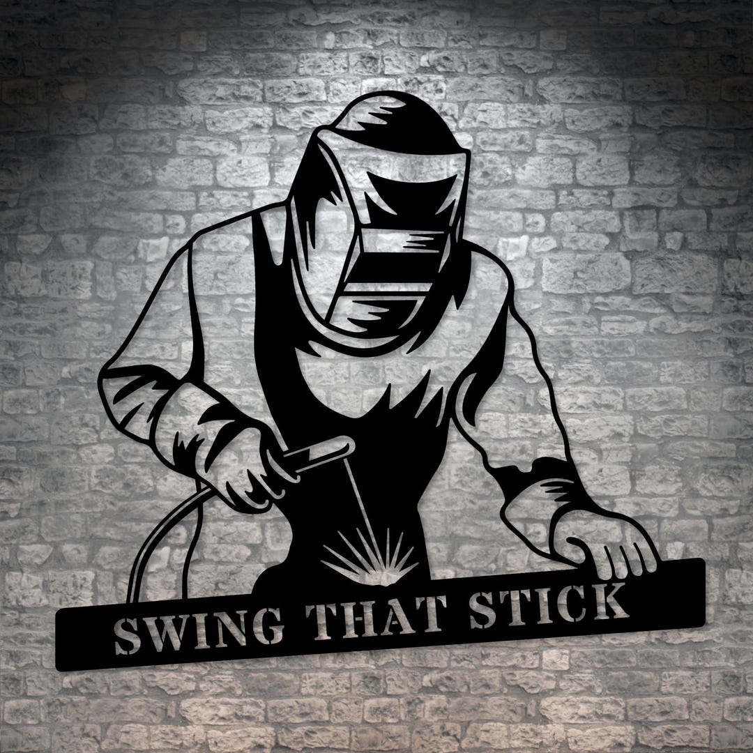 Personalized Stick Welder Name Metal Sign. Custom Ironworker Wall Decor ...