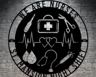 Personalized Doctor Name Metal Sign. Custom Medic Wall Decor Gift ...