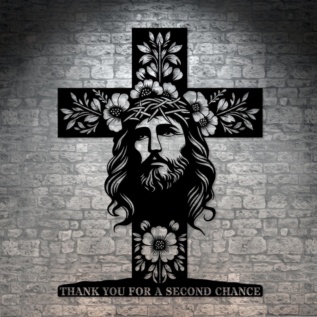 Personalized Religious Lord Metal Sign Gift. Custom Jesus Christ Cross ...