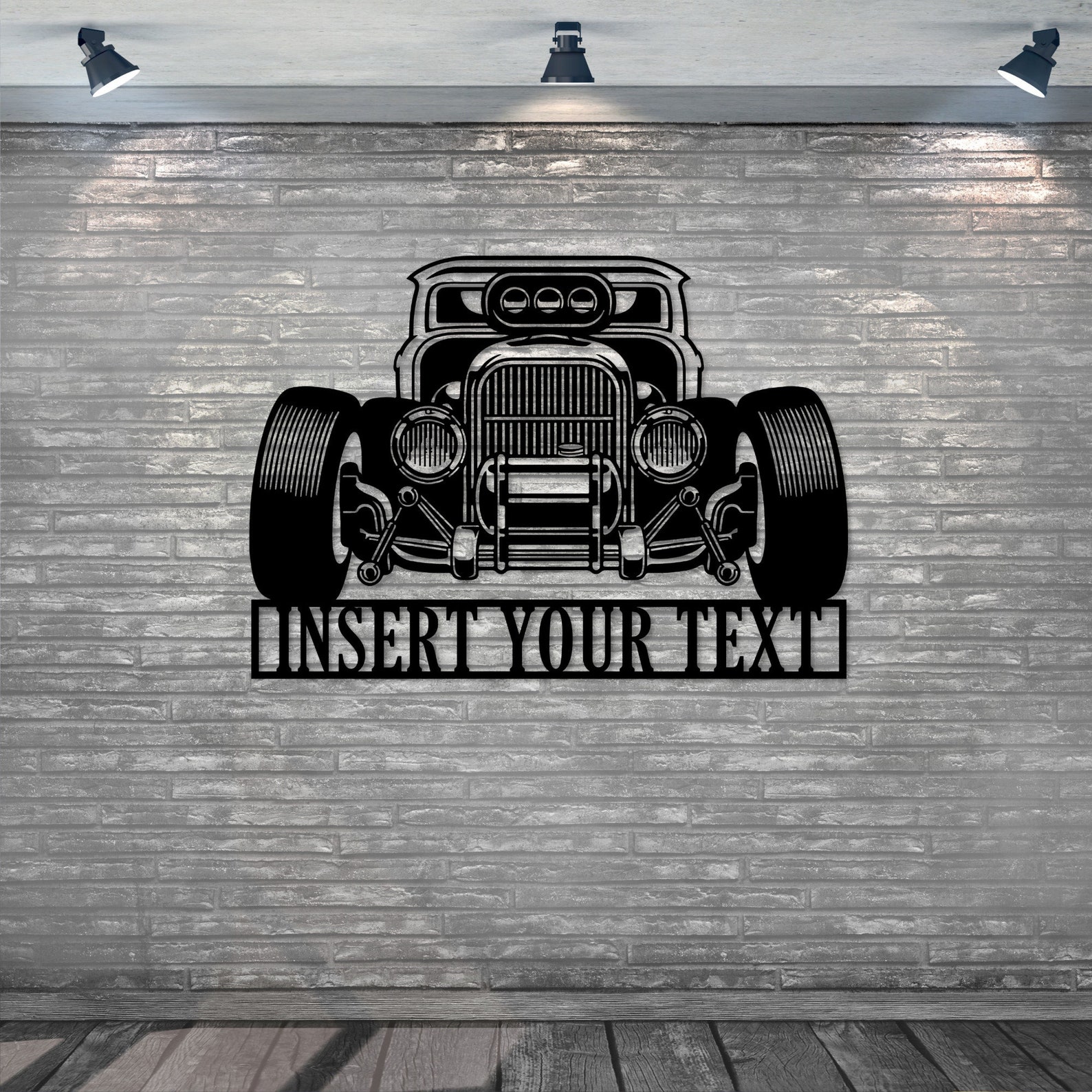 Personalized Rat Rod Name Metal Sign. Custom Garage Wall Decor Gift ...