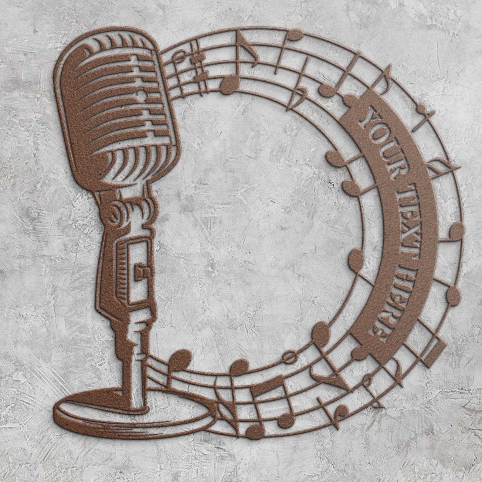 Personalized Microphone Metal Sign. Custom Singer Wall Decor. Musician ...