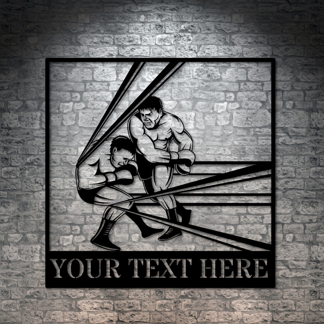 Personalized Boxing Fight Name Metal Sign. Custom Boxer Wall - Etsy
