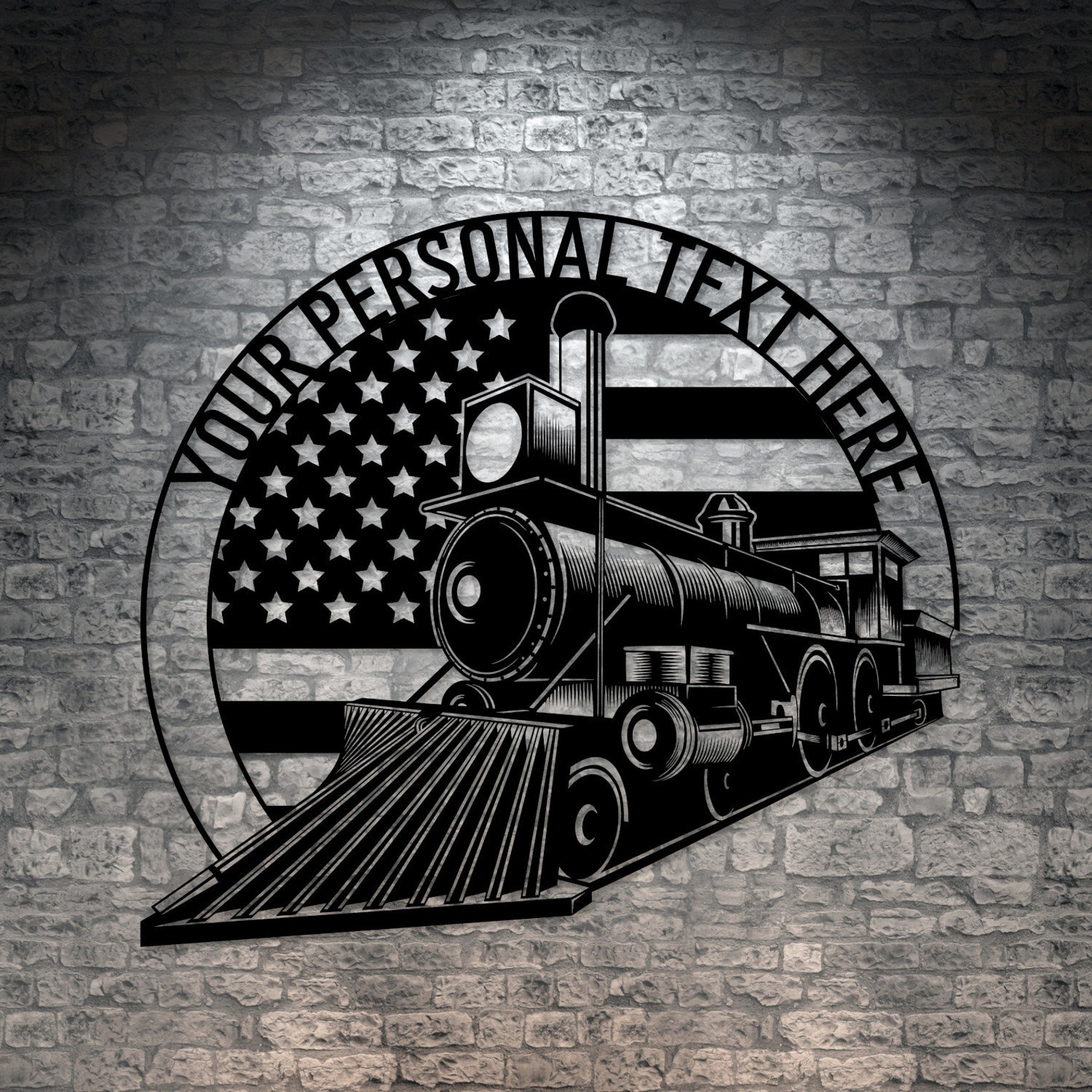 Personalized US Steam Train Metal Sign Gift. Locomotive Metal - Etsy