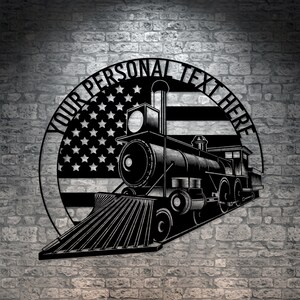 Personalized US Steam Train Metal Sign Gift. Locomotive Metal - Etsy