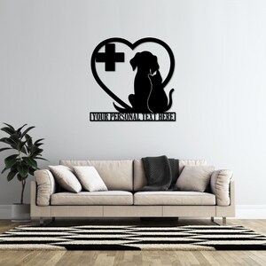 Personalized Vet Pet Care Name Metal Sign. Customizable Vet Doctor Wall ...