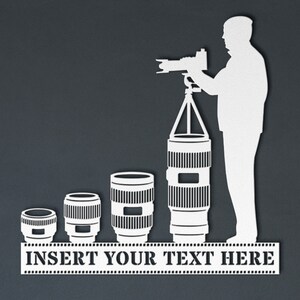 Personalized Cameraman Name Metal Sign. Custom Photographer Wall Art ...