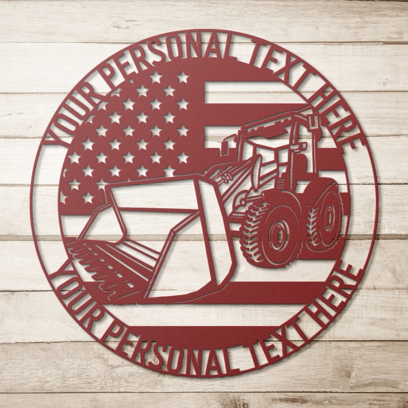 Personalized US Front Loader Name Metal Sign Gift. Custom Front Loader ...