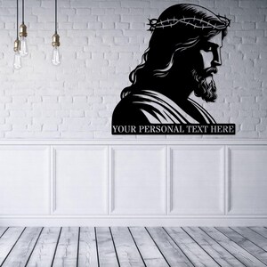 Personalized Jesus Christ Metal Sign Gift. Custom Religious Christian ...